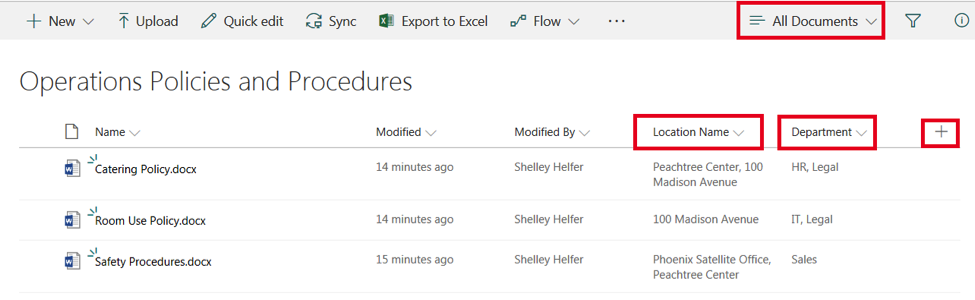 Using SharePoint Metadata